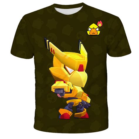 Summer T Shirt Brawl Stars Golden Mecha Crow Brawl Stars