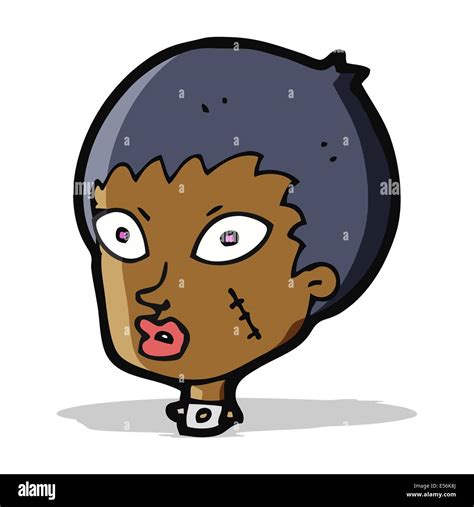 Cartoon Female Zombie Head Stock Vector Image And Art Alamy