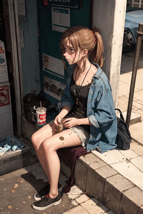 Homeless Girl Rstablediffusion