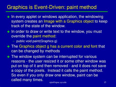 Ppt Java Tutorial 1999 Part 3 Graphics The Abstract Windowing