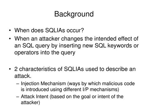 Ppt Sql Injection Attacks And Counter Measures Powerpoint Presentation Id 5344095