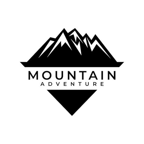 Monte O Pico Da Montanha Logotipo Hipster Ilustração Do ícone Do Vetor