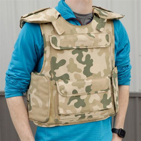 Rtg Parts Polish Desert Camo Plate Carrier Flak Vest With Two Strike