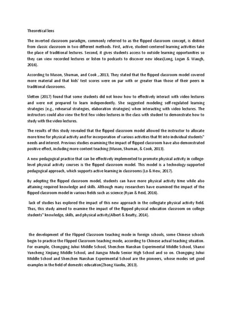 Theoretical Lens Pdf Teaching Method Learning
