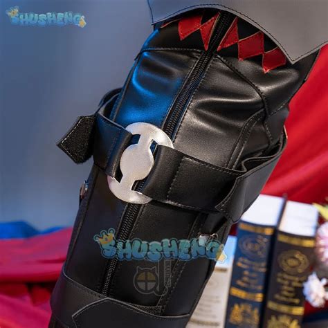 Genshin Impact Cos Wriothesley Cosplay Anime Game Character Prop Shoes