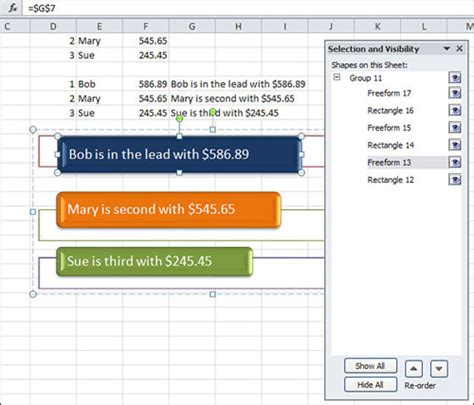 Microsoft Excel Linking A Cell To Smart Art WMLCLoud Com