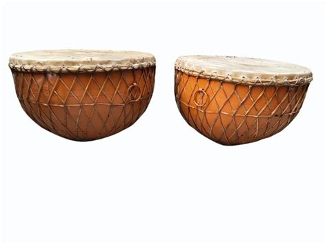 Brown Wooden Indian Nagada Drums At ₹ 2400 In Ahmedabad Id 2855474694491