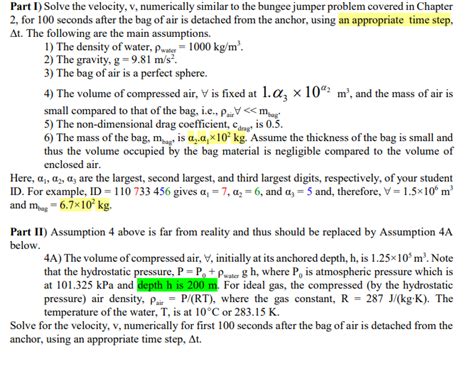 Solved Part I Solve The Velocity V Numerically Similar To Chegg