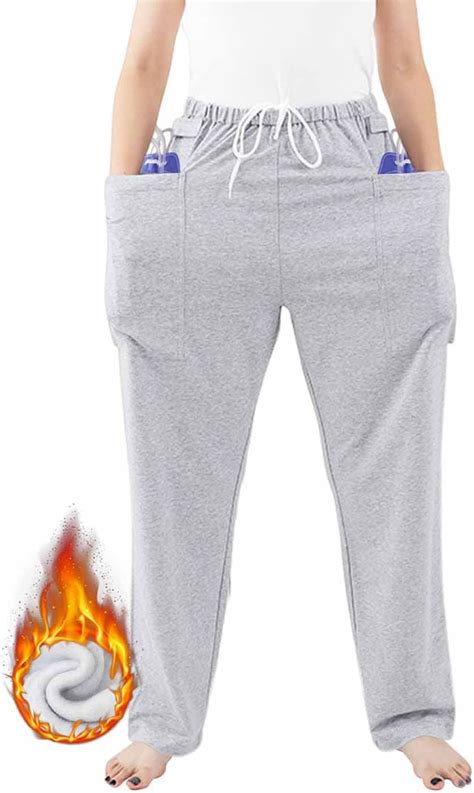Fleece Lined Catheter Leg Bag Pants Holds 2 2000ml Urine