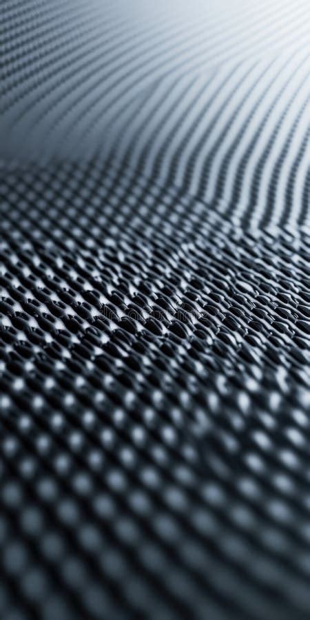 Futuristic Metal Surface With Intricate Patterns Reflecting Light Stock Illustration