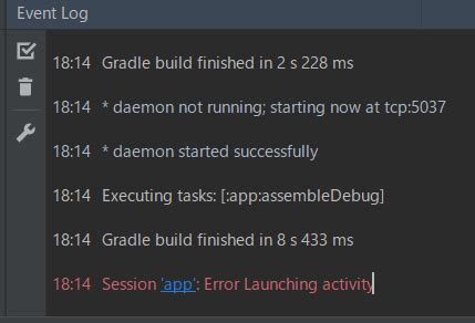 Android Studiosession App Error Launching Activity Howcang