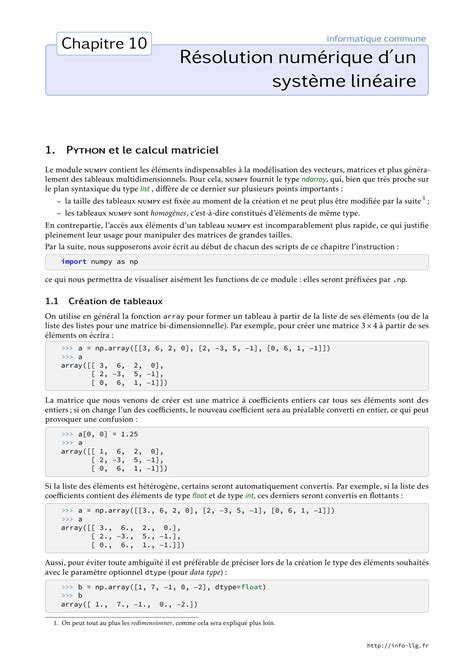 SOLUTION Resolution Numerique D Un Systeme Lineaire Studypool