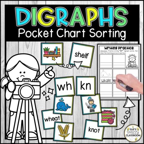 Beginning Digraphs Sorting Pocket Chart Center Digraph Phonics Sort