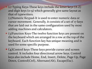 Input And Output Devices PPT