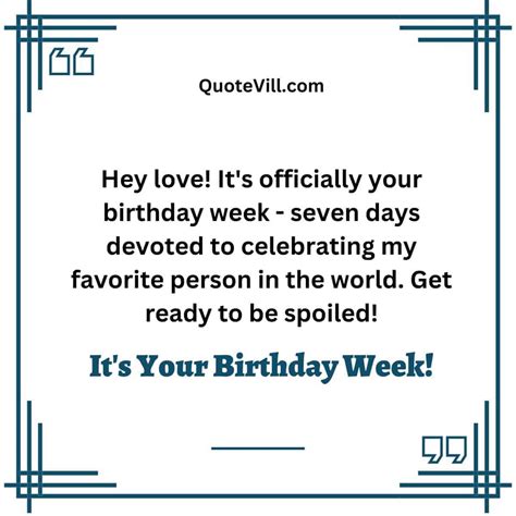 80 Trending Its My Birthday Week Quotes