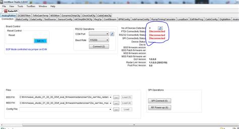 DCA EVM Can T Connect MmWave Studio With AWR DCA EVM