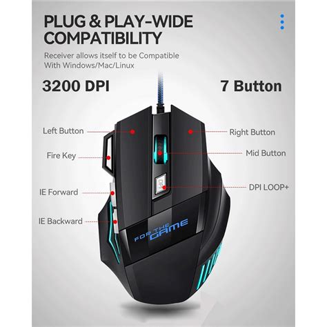 Wired G6 Gaming Mouse 3200dpi Optical Mouse Shopee Malaysia