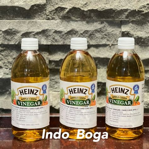 Jual Heinz Apple Cider Vinegar 16oz Cuka Apel 473 Ml Shopee Indonesia
