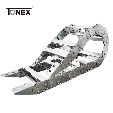 Machine Tool Metal Drag Chains Cable Guide Chains Cable Tray Flexible