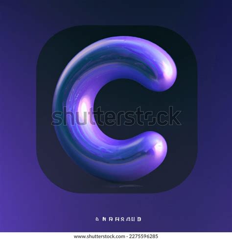 「3d Holograph C Letter Log Shape」のai生成画像、2275596285 Shutterstock