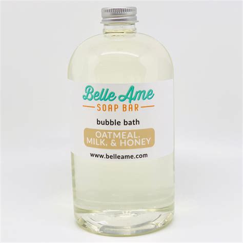 Oatmeal Milk And Honey Bubble Bath Belle Ame Bath And Body