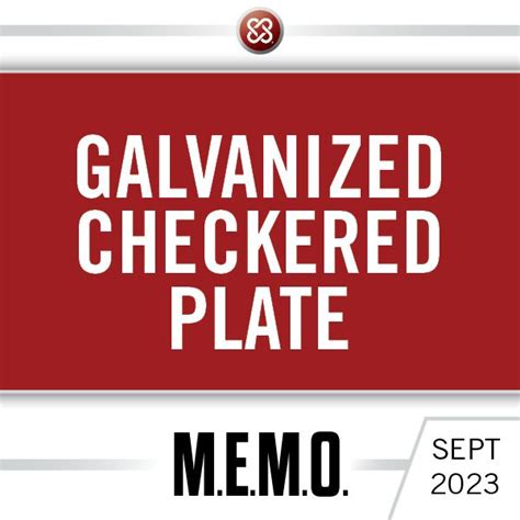 Galvanized Checkered Plate