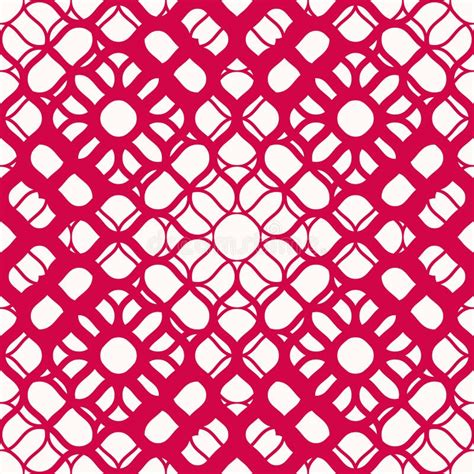Vector Ornamental Halftone Texture Red Abstract Geometric Seamless