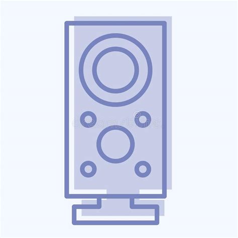 Icon Subwoofer Suitable For Computer Components Symbol Two Tone Style Simple Design Editable