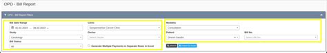 Revised Opd Bill Report Medixcel Support