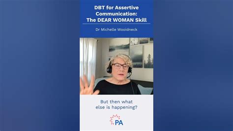 Dbt For Assertive Communication The Dear Woman Skill Shorts Youtube