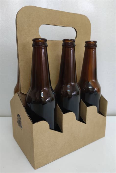 Was 6 Pack T Kit กล่องใส่ขวด 330 Ml ใส่ได้ 6 ขวด พร้อมหูหิ้ว พร้อมขวดกับฝาจีบ 330 Ml 6 ขวด