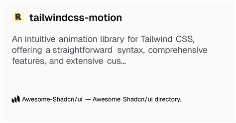 Tailwindcss Motion Tailwind Css Animations Made Simple Intuitive