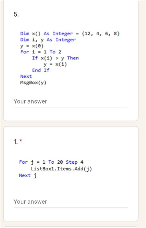 solved q3 give the output for each of the following code