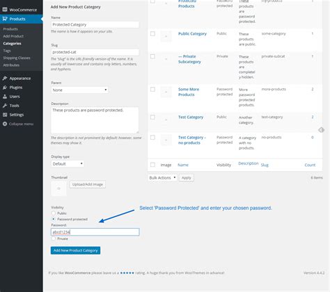 Woocommerce Private Products And Password Protected Categories