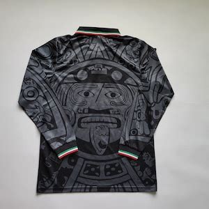 Mexico Jersey Retro Soccer Jersey Men S Long Sleeve Etsy