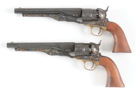 A Colt 1860 Us Cavalry Commemorative Cased Set With Two Percussion