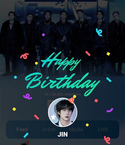 Bts Community Posts Happyjinday ジンらしいセンイル😂 遅くなったけどお誕生日おめでとう💜 健康に気を付け