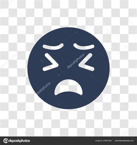 Frowning Open Mouth Emoji Icon Trendy Frowning Open Mouth Emoji Stock