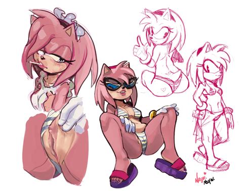 Rule 34 Amy Rose Anthro Ass Bikini Breasts Cameltoe Erect Clitoris