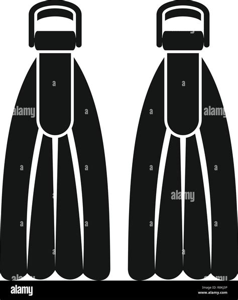 Diving Fins Icon Simple Illustration Of Diving Fins Vector Icon For