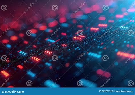 Closeup Digital Texture Displays Pixelated Patterns Binary Code High Tech Abstract Background
