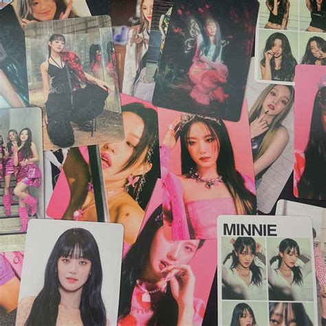 GIDLE PHOTOCARD Assorted GDLE I Feel Photocards Gidle Photocards Kpop Photocards Fan