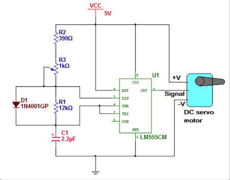 Designing A Servo Motor Angle Controller Using IC NE Designing Servo Motor Angle Controller