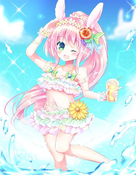 Original Beast Ears Creation フリル水着 Pixiv