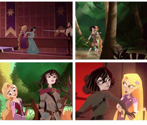 Rapunzel And Cassandra Best Icons That Cassandra Same Hand Styles Of Season 1 2 And 3 Tangled