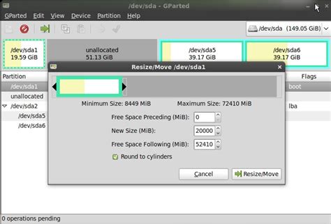 Goloprak S Solutions Resize Partition Under Linux