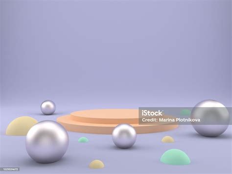 기하학적 모양의 3d 렌더링 스튜디오 바닥에 연단 제품 프레젠테이션을 위한 플랫폼 모의 백그라운드 0명에 대한 스톡 사진 및 기타 이미지 Istock