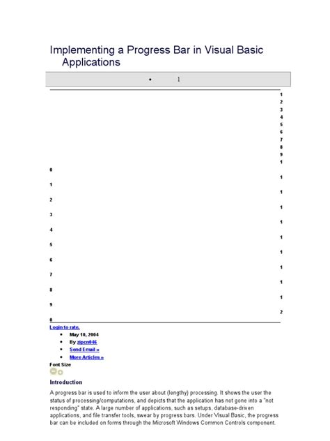 PDF Implementing A Progress Bar In Visual Basic Applications DOKUMEN TIPS