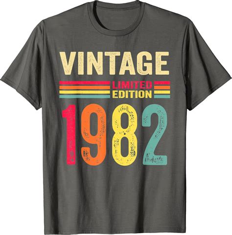 40 Year Old T Vintage 1982 Limited Edition 40th Birthday T Shirt