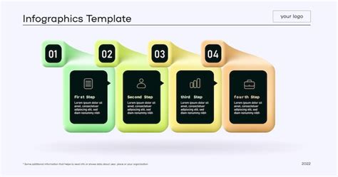 Шаблон векторной инфографики Визуализация данных Премиум векторы